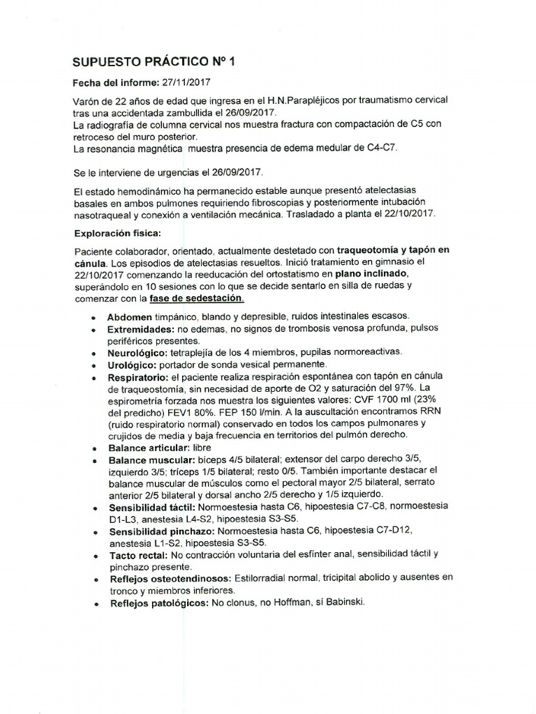 Supuestos Practicos 3ap-Fisio | PDF