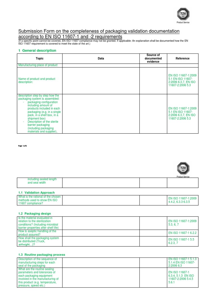 Packaging Review Questionaire | PDF | Packaging And Labeling | Verification And Validation