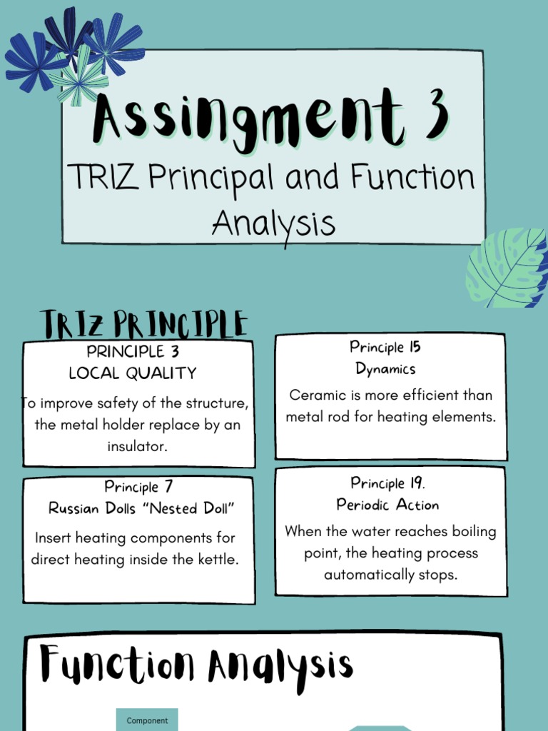 TRIZ Principles and Function Analysis for Improving an Electric Kettle | PDF