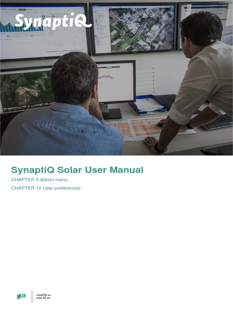 SynaptiQ User Manual - Chapter 9 Admin Menu | PDF | User (Computing) | Login
