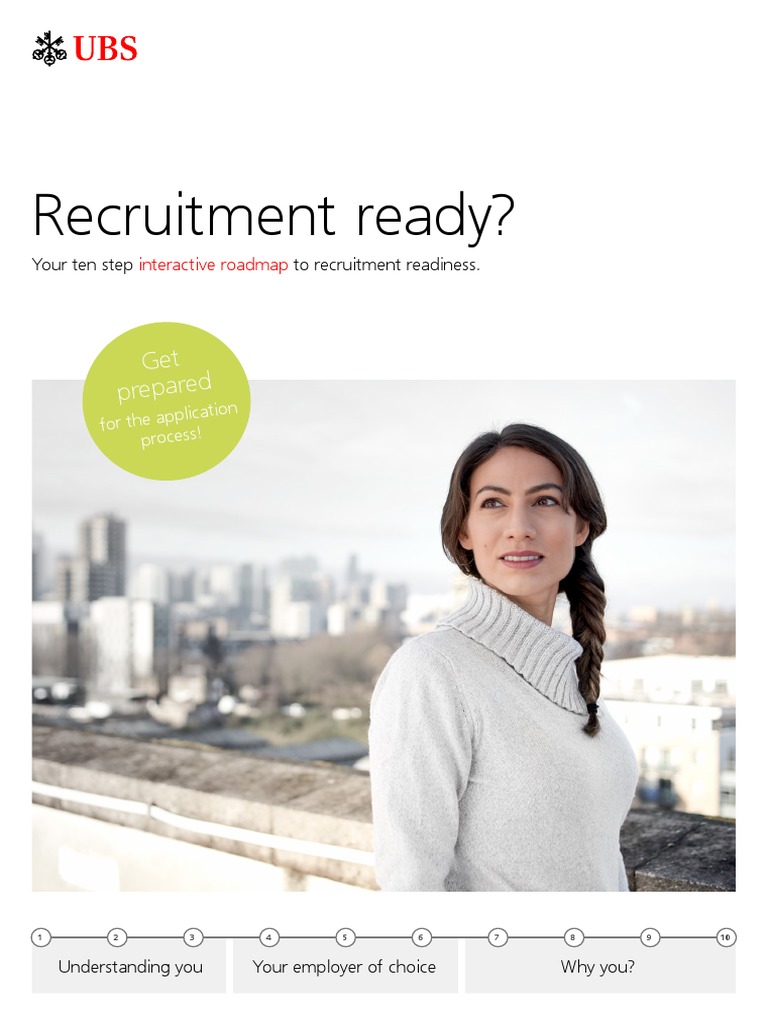 Ubs Recruitment Readiness Tool | PDF | Financial Analyst | Mergers And Acquisitions