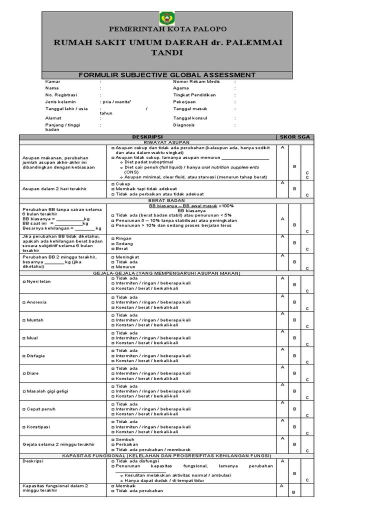 Form SGA Baru Final-1 | PDF