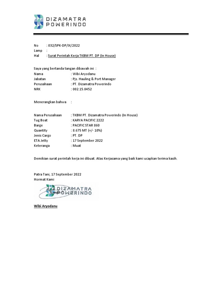 SPK 031-1 | PDF | Bisnis