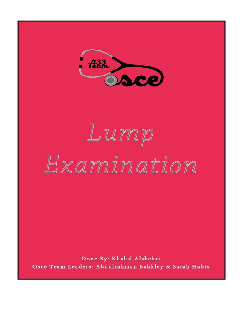 5-Lump Examination | Download Free PDF | Pulse | Respiratory System