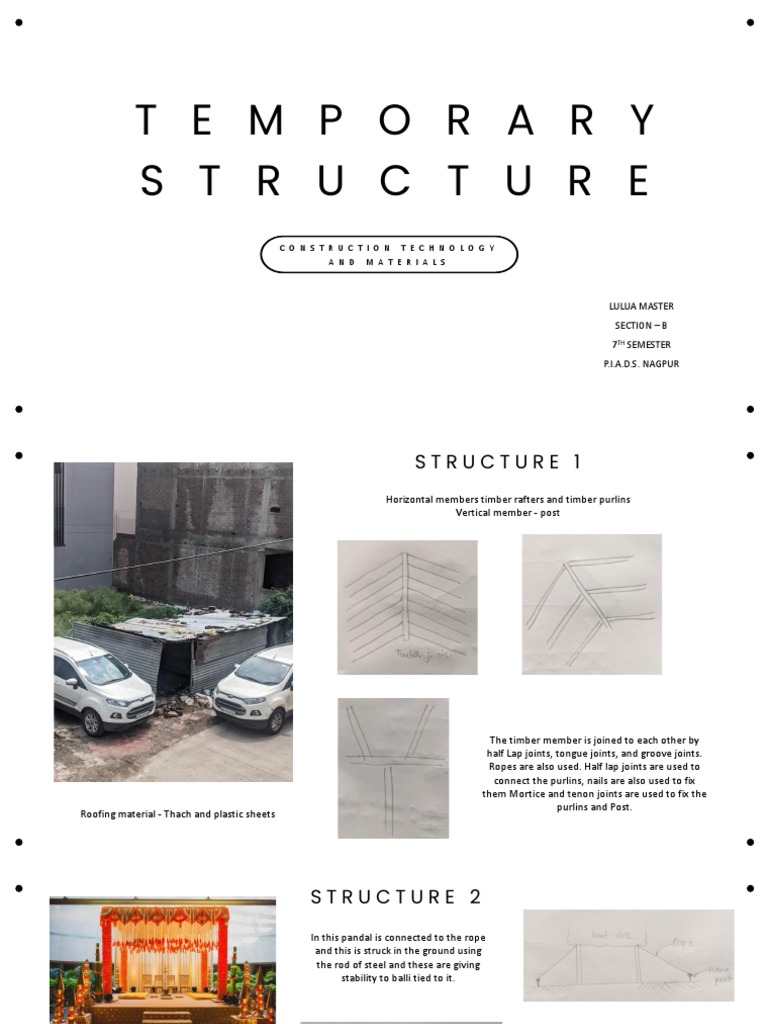 Temporary Structure | Download Free PDF | Building Engineering | Economic Sectors