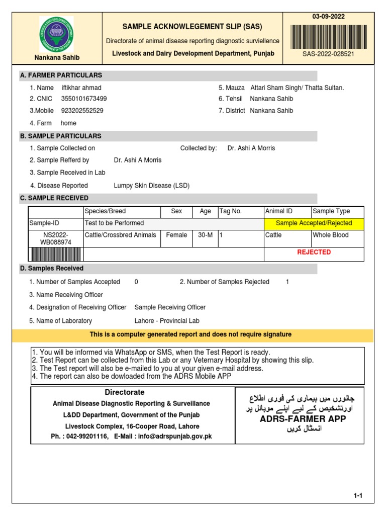 Livestock Test Report Guide | PDF | Domesticated Animals | Animals And ...