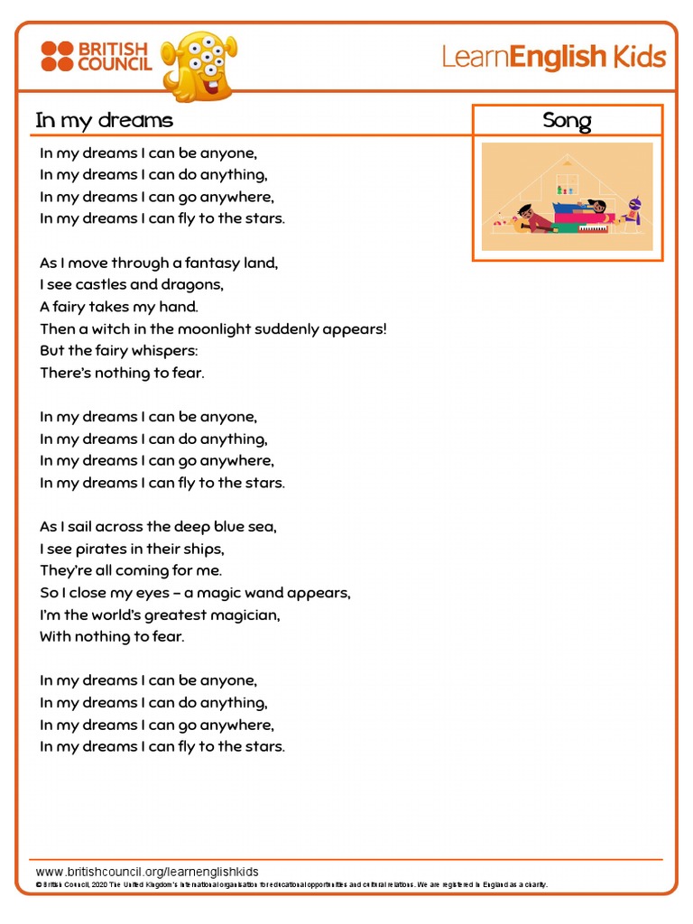 Songs In My Dreams Lyrics Pdf