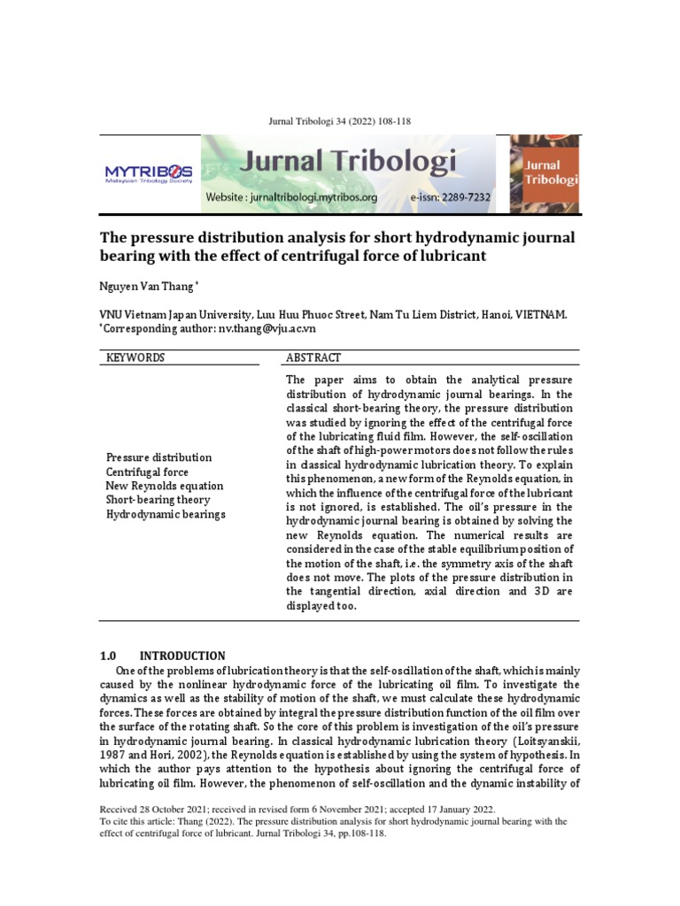 JT 34 108 118 | PDF | Fluid Dynamics | Bearing (Mechanical)
