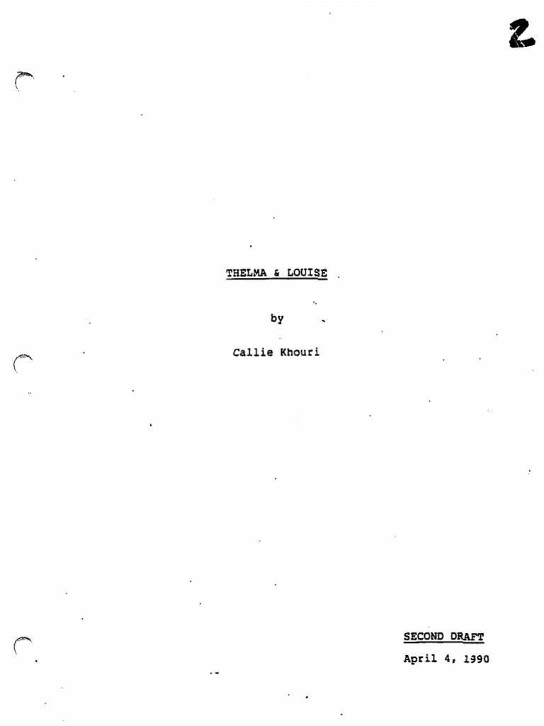 Thelma Louise Script | PDF