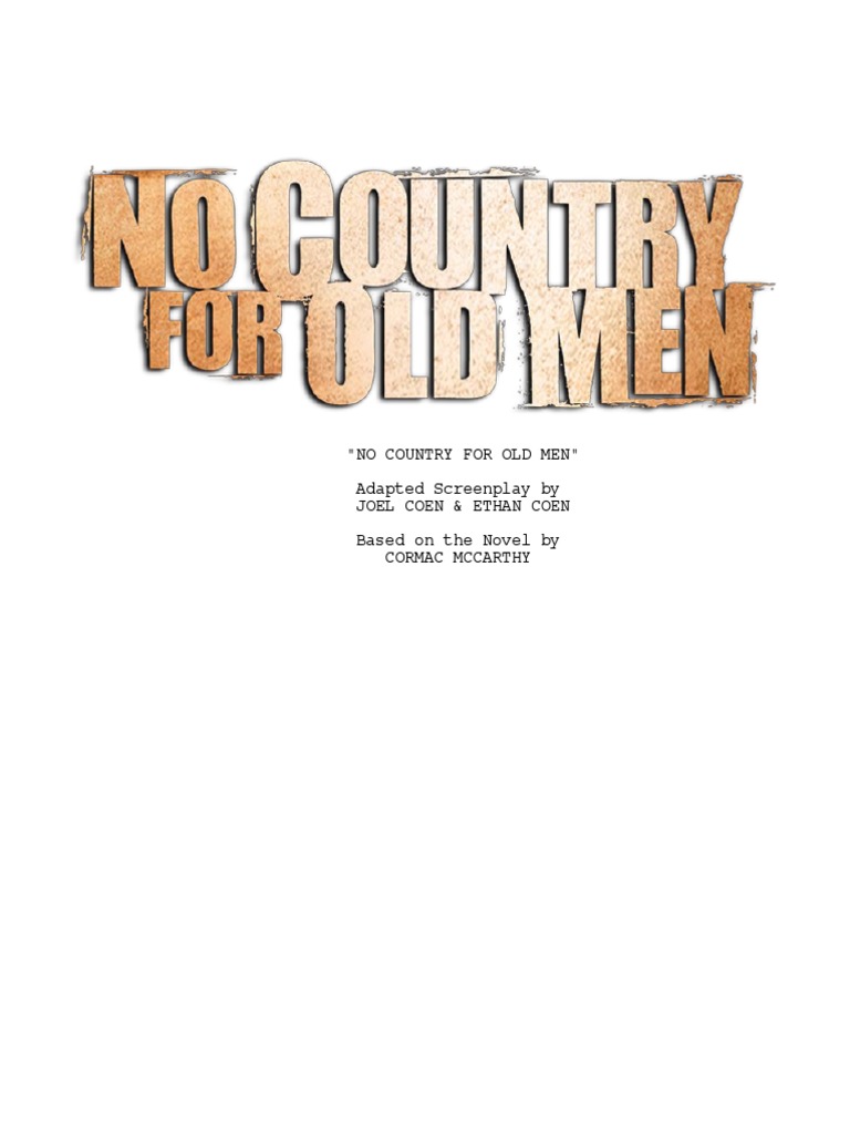 No Country For Old Men | PDF