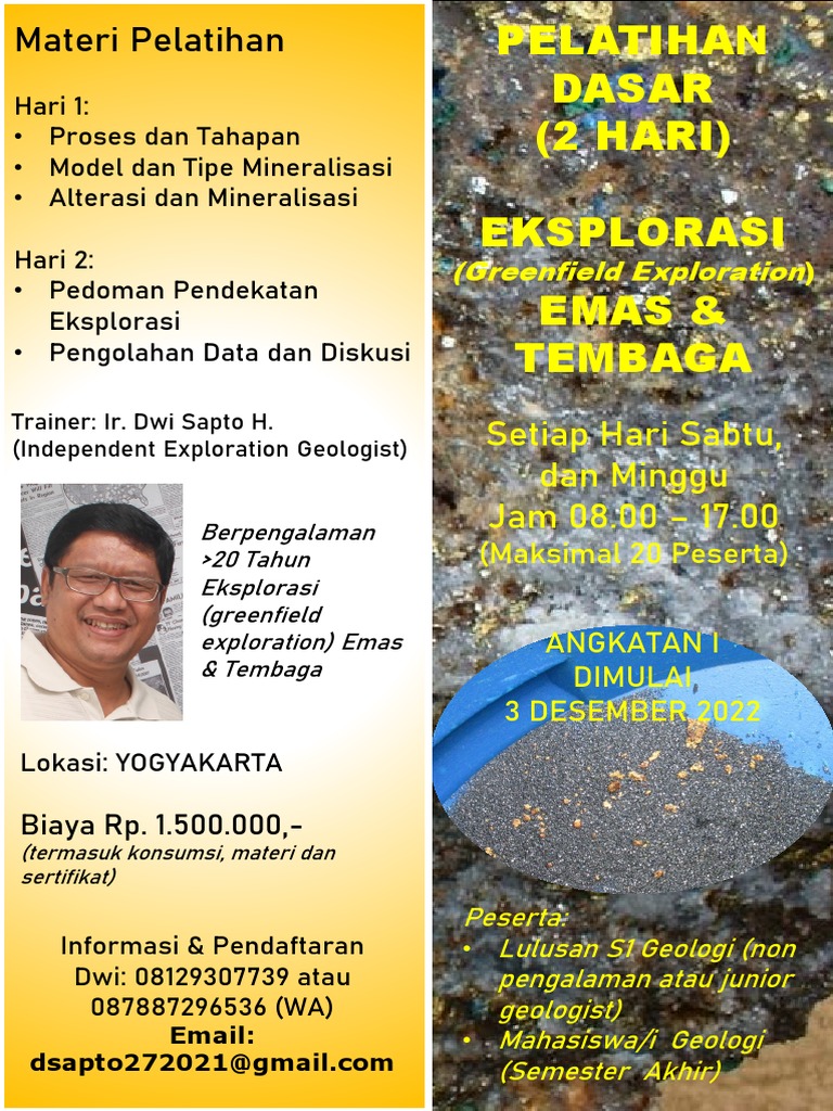 Brosur Pelatihan Eksplorasi | PDF