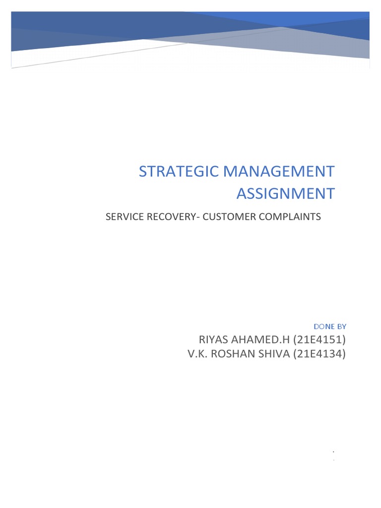 Case Study On Strategic Management | PDF | Customer | Hospital