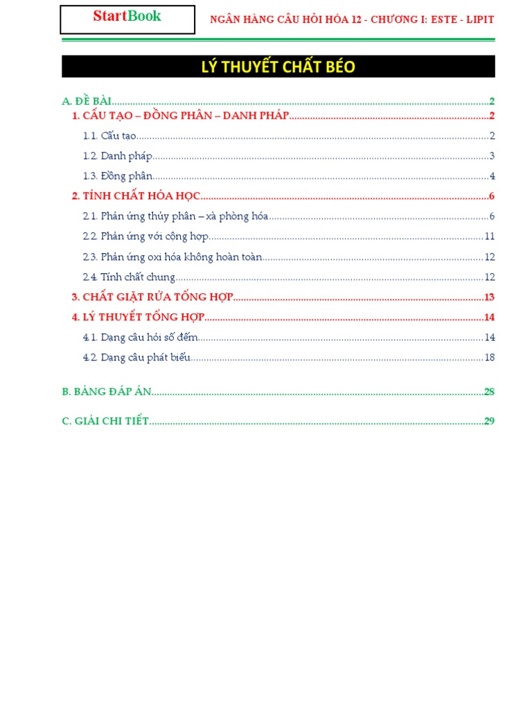 3. LÝ THUYẾT CHẤT BÉO | PDF