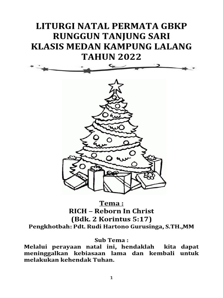 Liturgi Natal Permata TJ Sari Bahasa Indo-1 | PDF