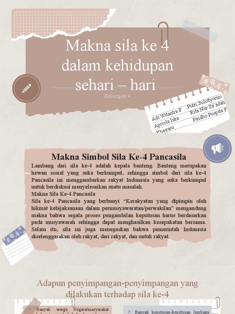 Makna Sila Ke-4 | PDF
