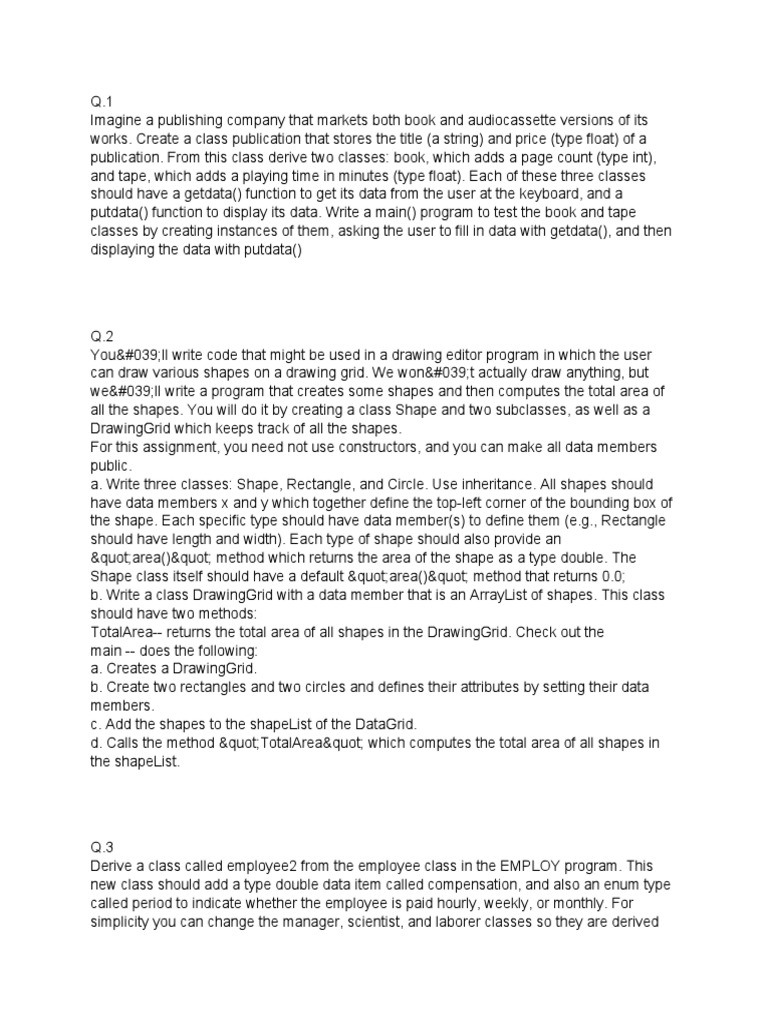 Assignment Cms Oop Pdf Class Computer Programming Method Computer Programming 