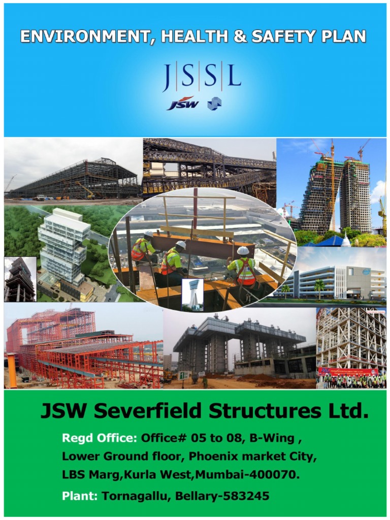 Ehs Plan - JSSL | Download Free PDF | Welding | Construction