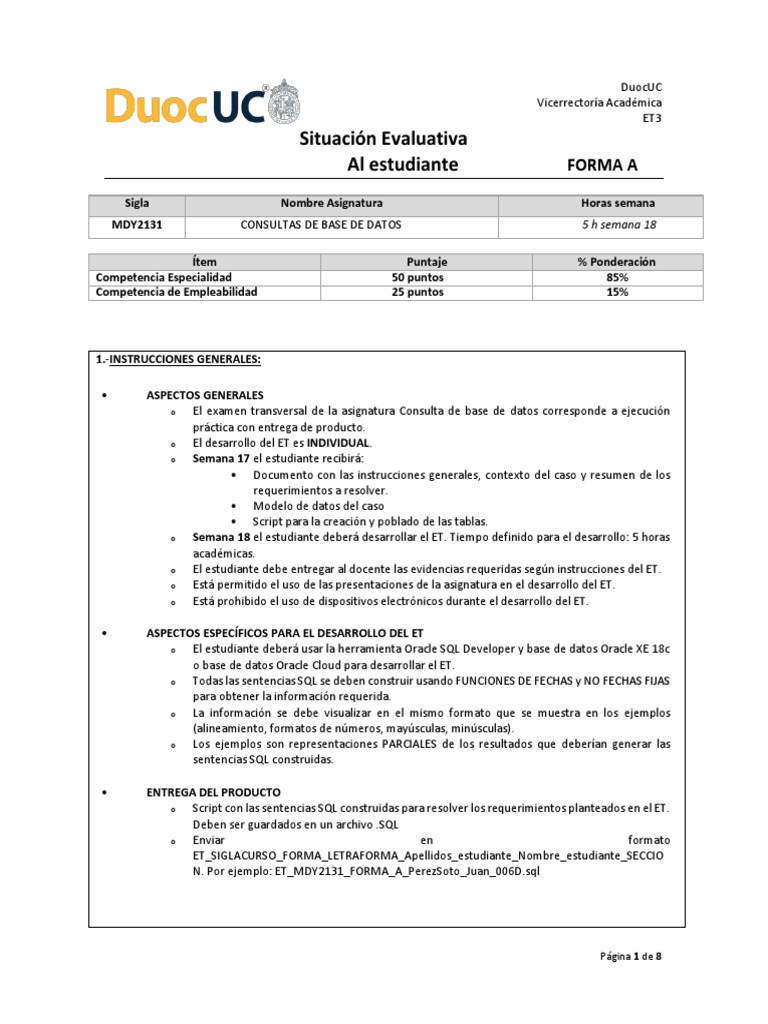 Et222 3a Mdy2131 | PDF | SQL | Bases de datos