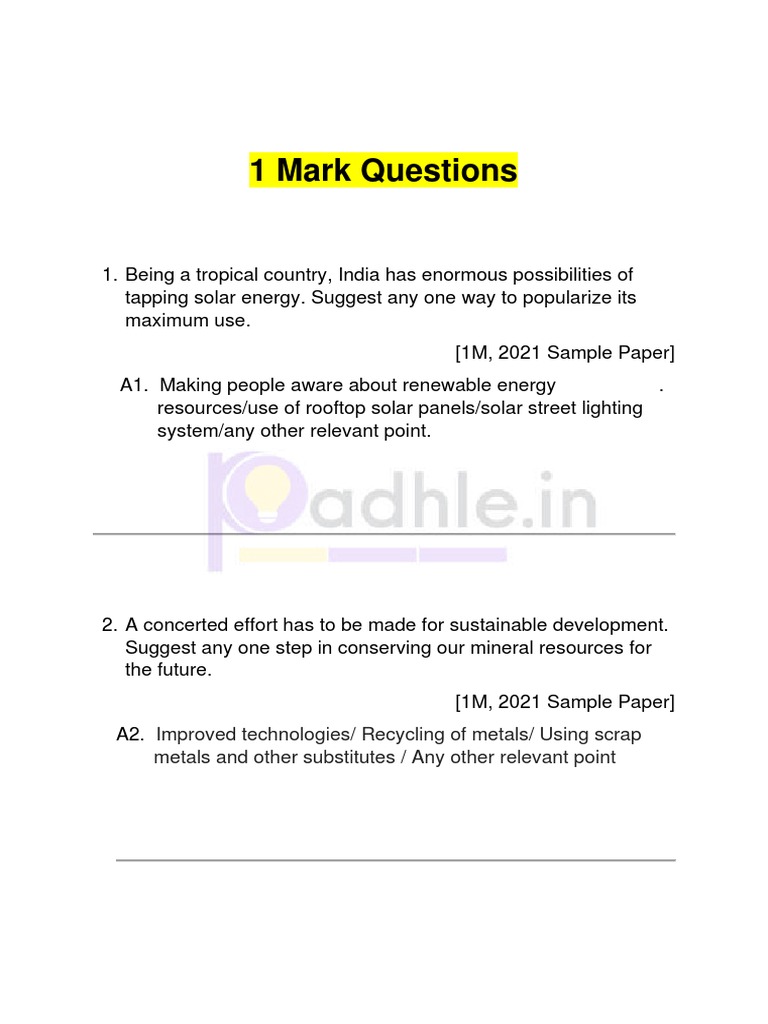 Resource Management & Sustainability FAQs | PDF | Resource | Soil