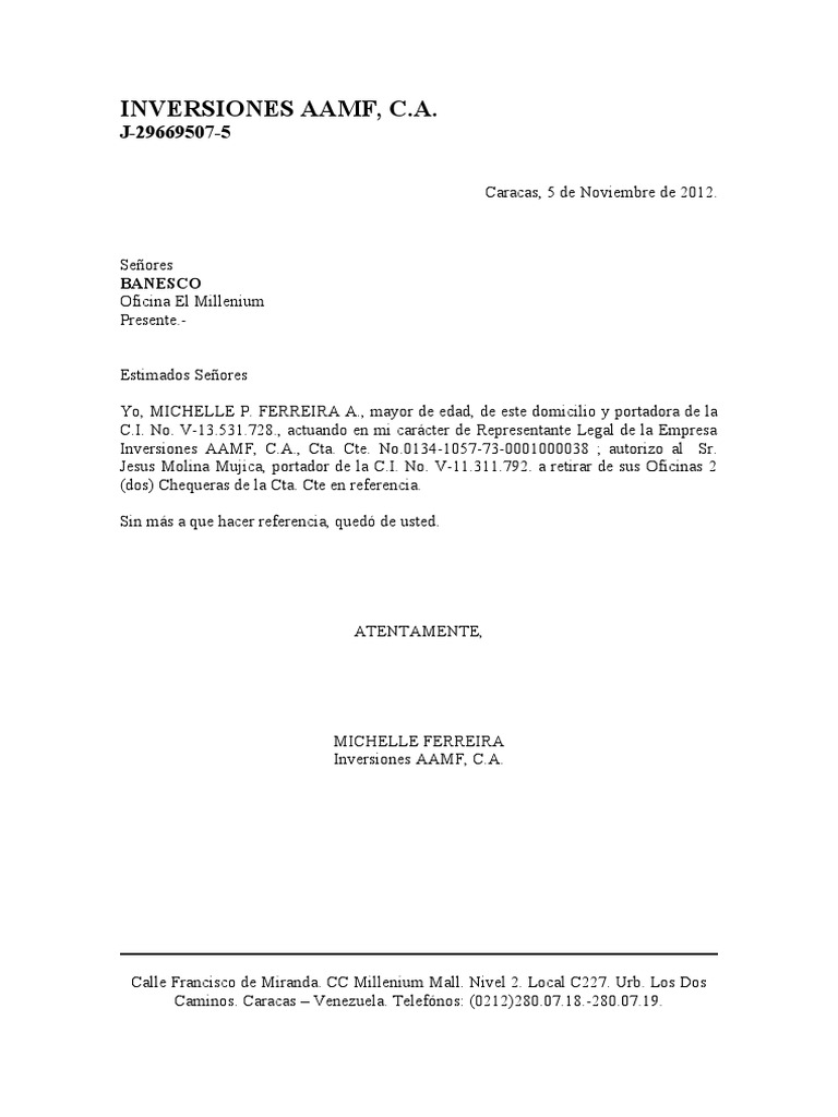 Banesco Solicitud Chequera | PDF | Derecho