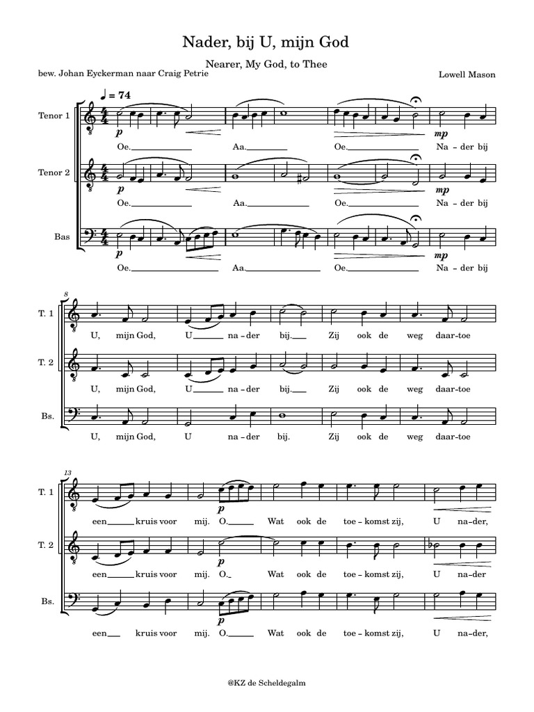 Nader, Bij U, Mijn God | PDF