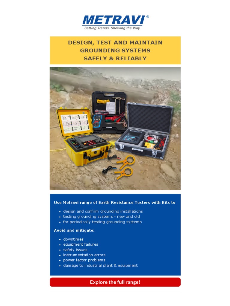 Grounding System Testing Solutions | PDF | Electrical Resistance And ...