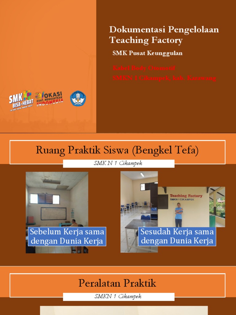 Slide Produk Teaching Factory-SMKN1 CKP | PDF