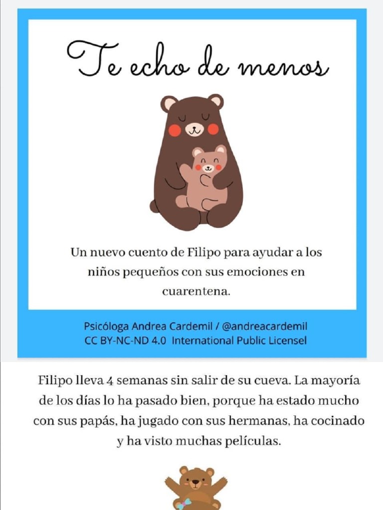 Cuento Te Echo de Menos | PDF