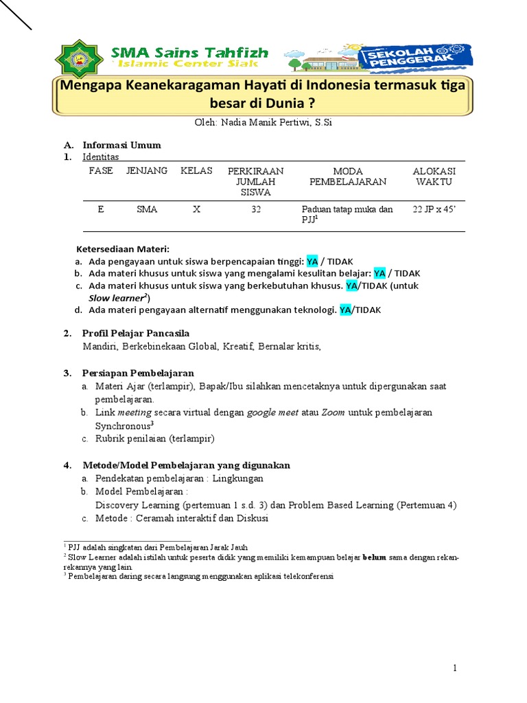 Modul Ajar Kelas 10 1 | PDF | Karier & Perkembangan | Kesehatan Holistik