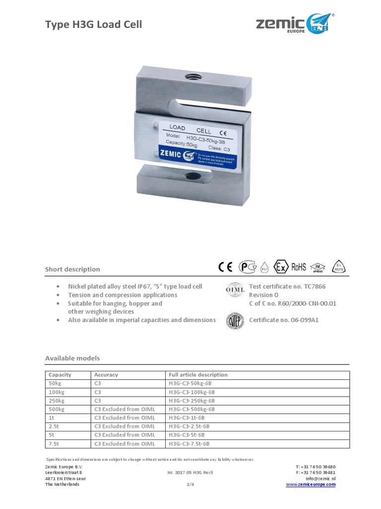 H3G Datasheet | PDF | Electrical Resistance And Conductance ...