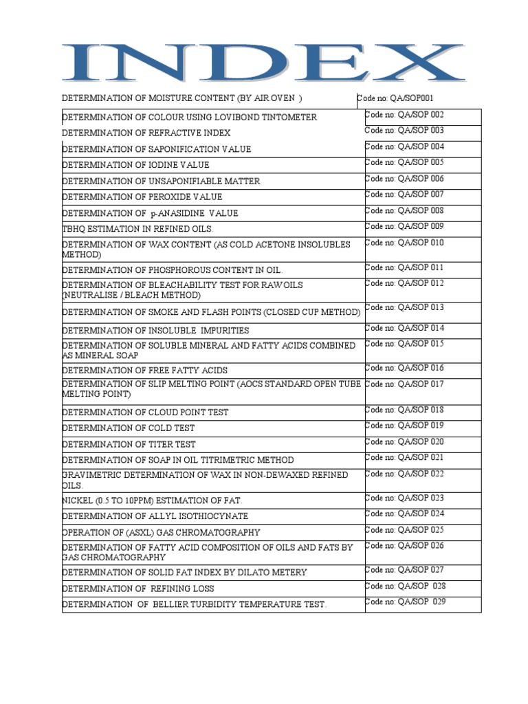 Testing Procdure For Oil | PDF | Materials | Chemical Compounds