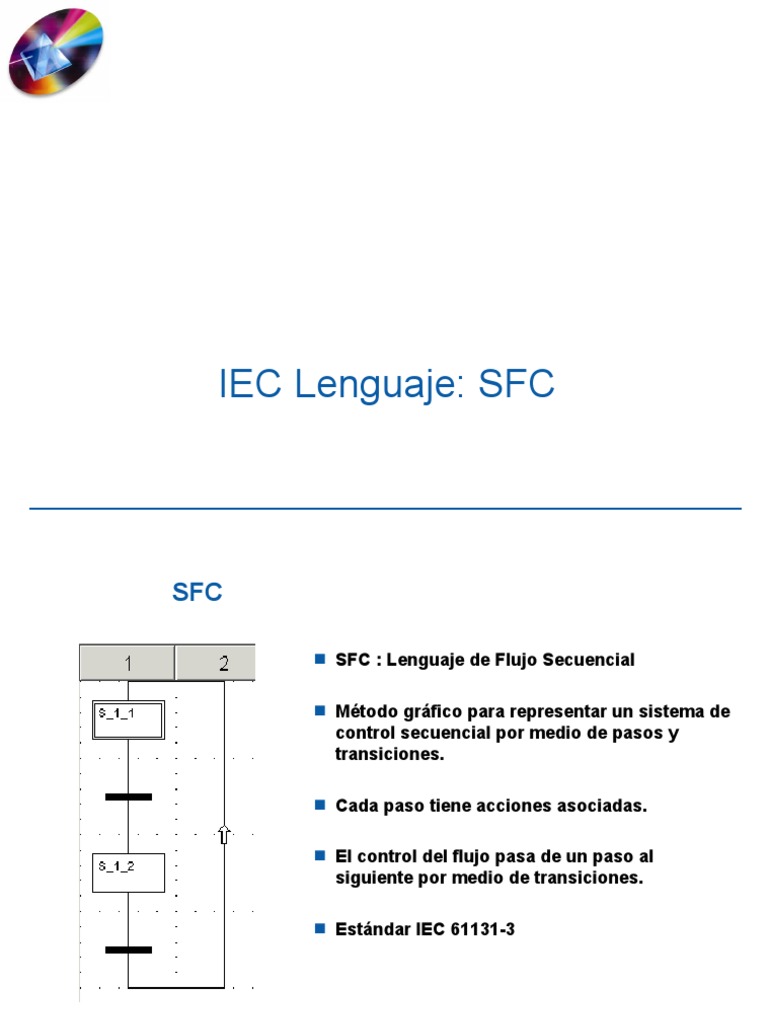 PLC UNITY CURSO 11 Lenguaje SFC | PDF | Lenguaje de programación | Ingeniería de software