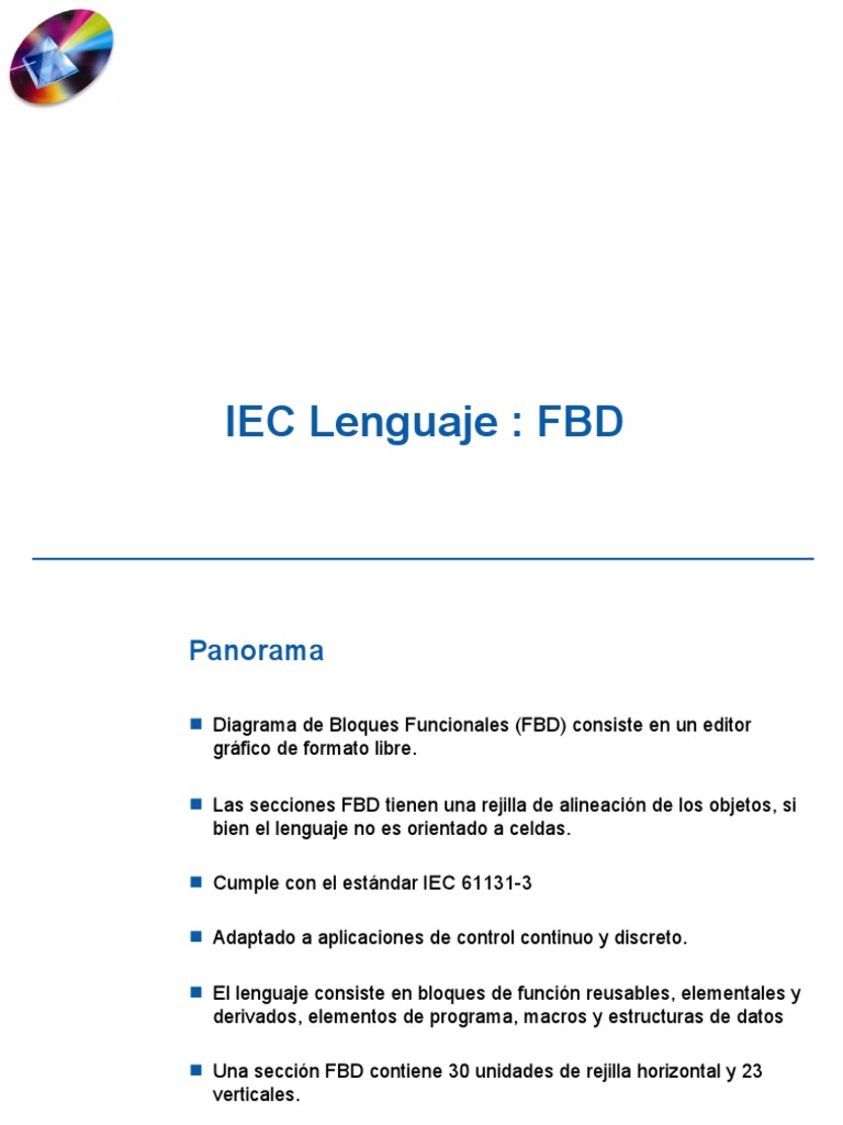 PLC UNITY CURSO 10 Lenguaje FBD | PDF | Lenguaje de programación | Desarrollo de software