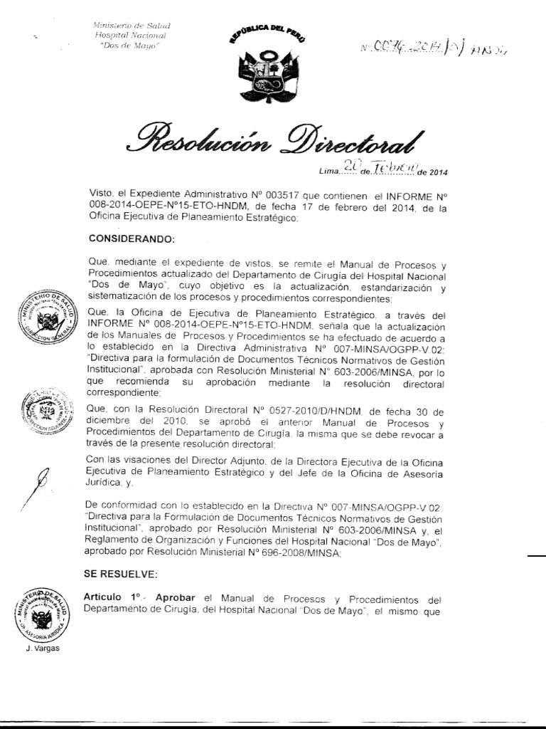 MAPRO - Dpto. Cirugia | PDF