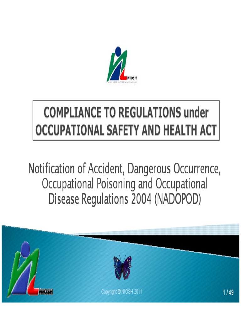 New-Nadopod Regulations | PDF | Occupational Safety And Health ...