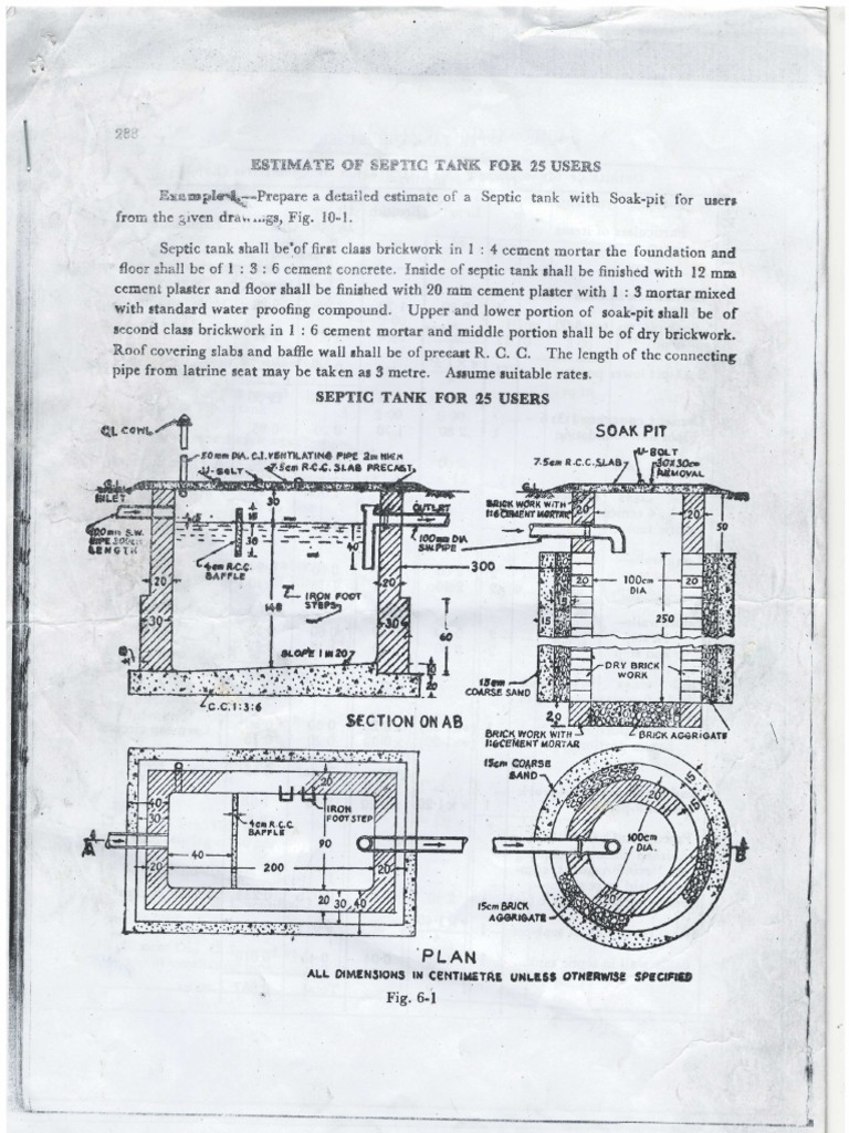 Septic Tank | PDF | Building Materials | Masonry
