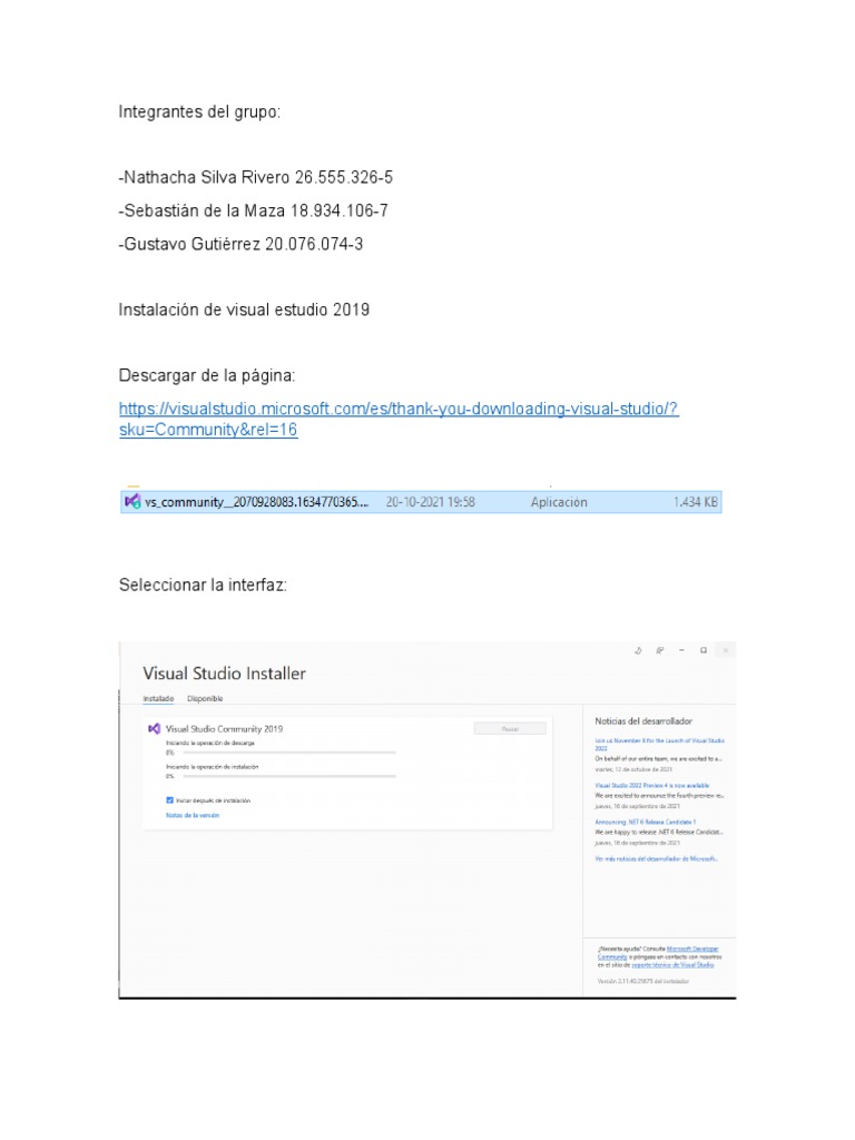 Instalacion Visual Studio 2019 | PDF