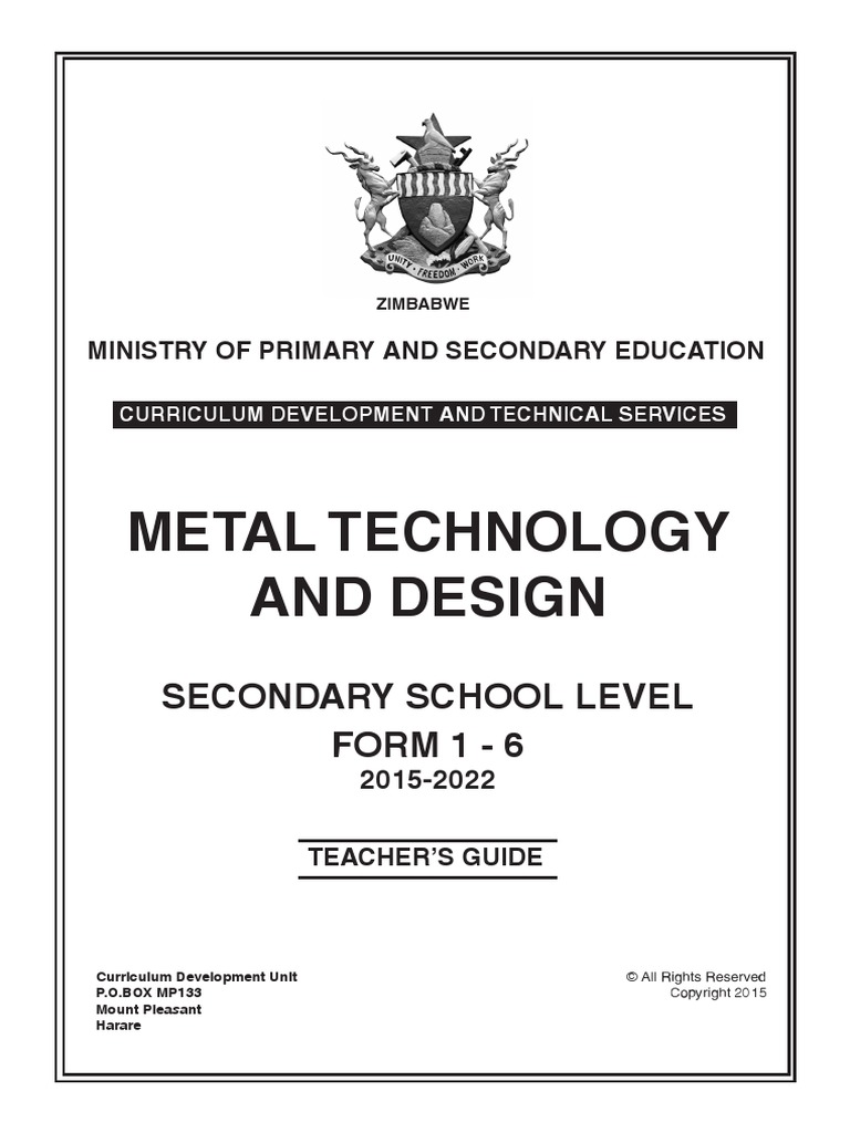Metal Technology and Design Forms 1-6 | PDF | Teaching Method ...