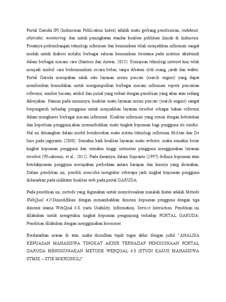 Latarbelakaang-Portal Garuda IPI | PDF
