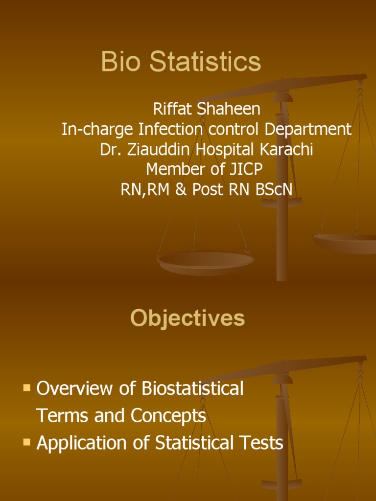 Bio Statistics (Presentation) | PDF | P Value | Statistics