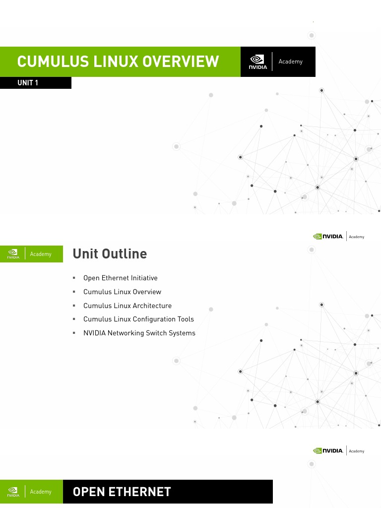 Unit 1 - Cumulus Linux Overview | PDF | Computer Network | Network Switch