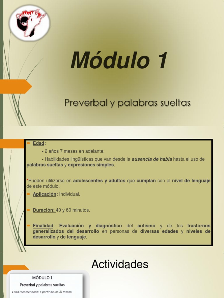 Módulo 1 ADOS-2 | PDF | Juguetes | Cumpleaños