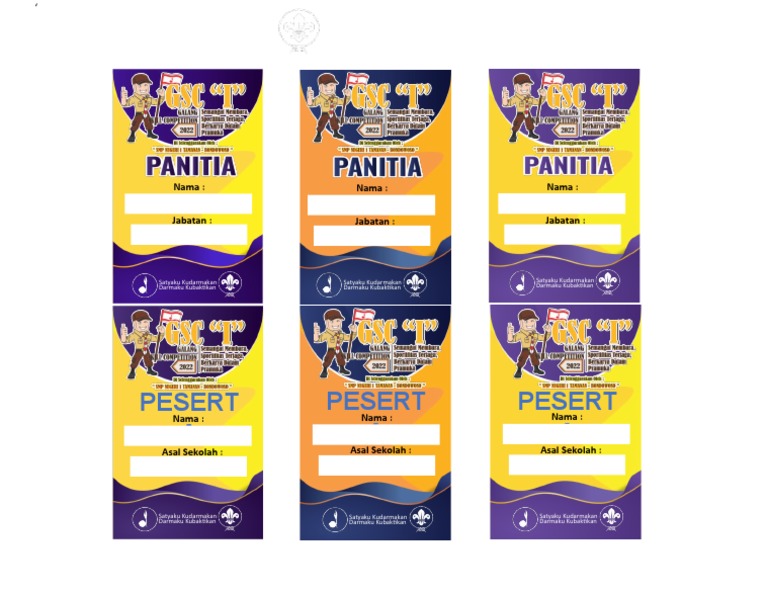 Name Tag Pramuka 1 Word | PDF