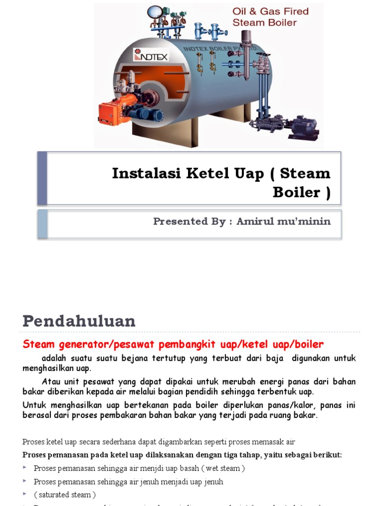Instalasi Ketel Uap Steam Boiler | PDF | Sains & Matematika