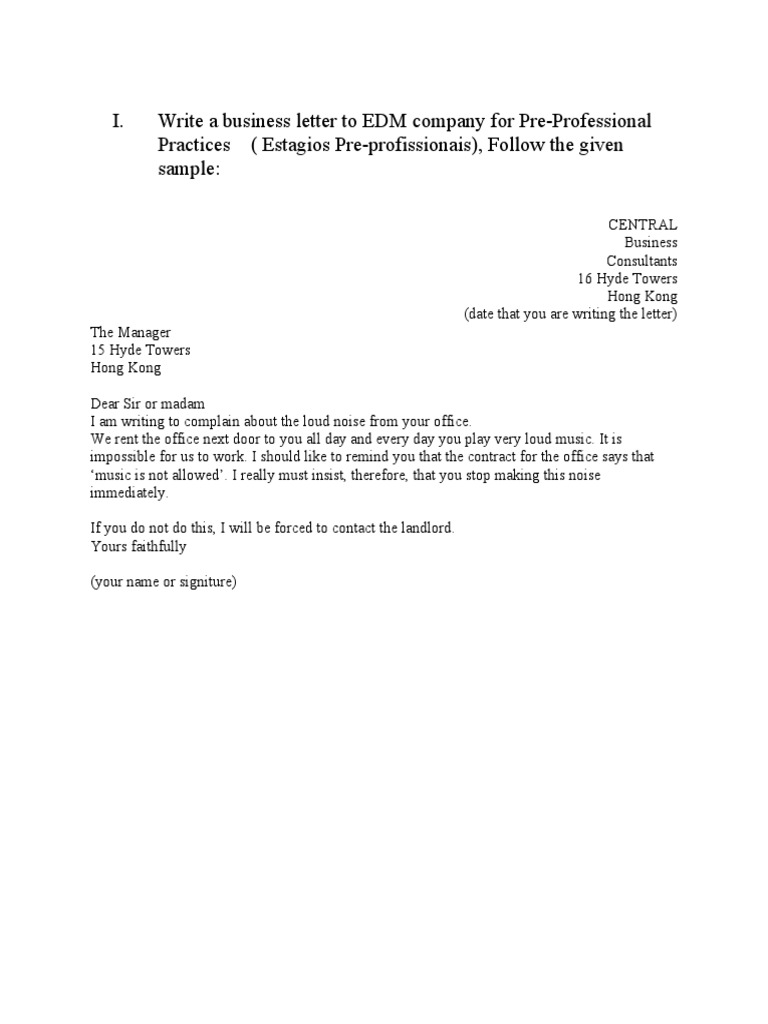 Business Letter | PDF