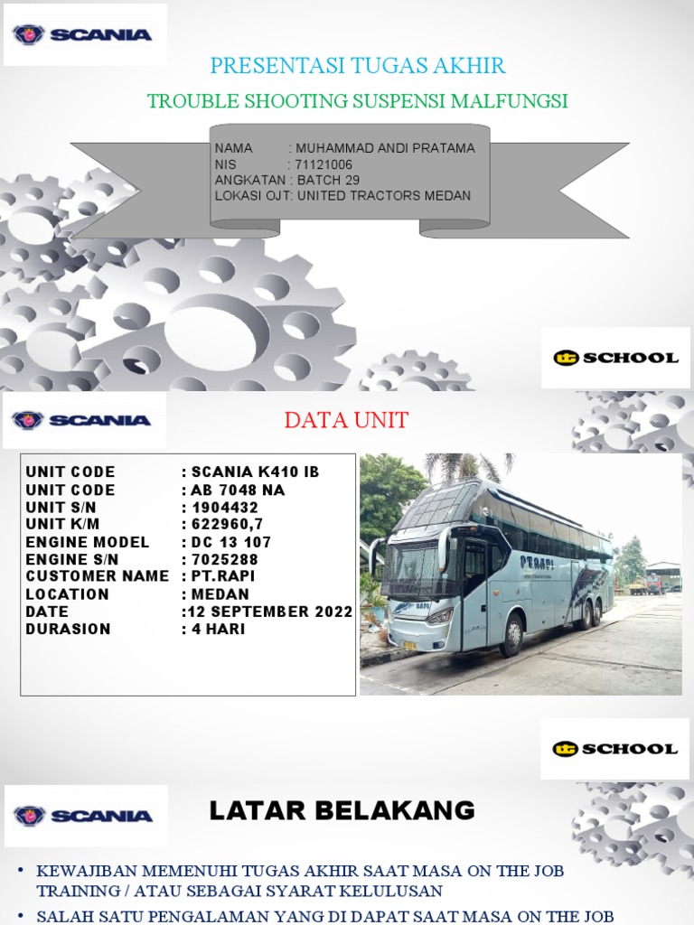 Presentasi Tugas Akhir Scania Andi-1 | PDF