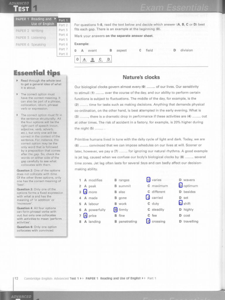 Use of English Cae 1-Rez | PDF