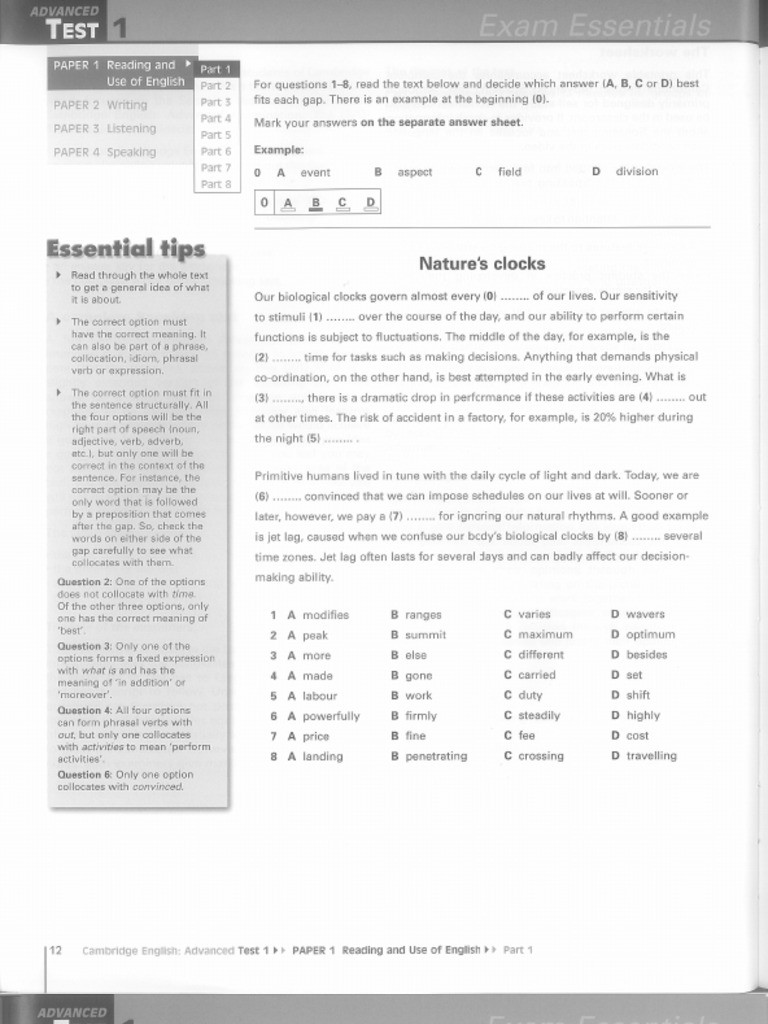 Use of English Cae 1 | PDF