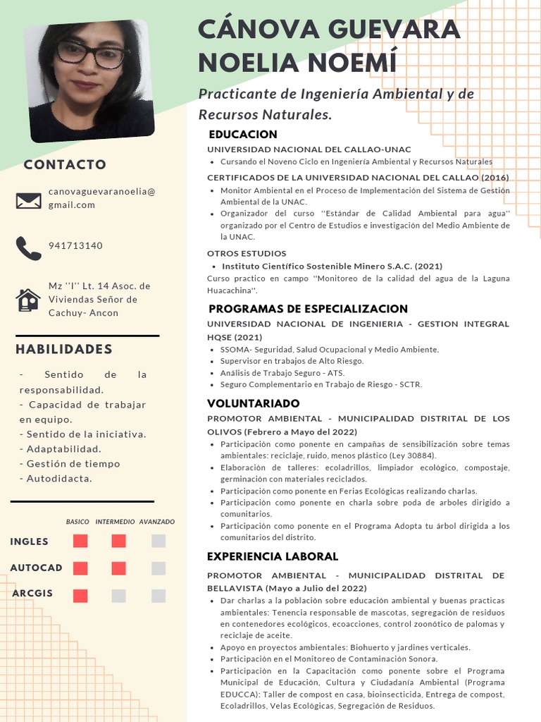 Canova Guevara Noelia Noemi-Cv | PDF | Reciclaje | Compost