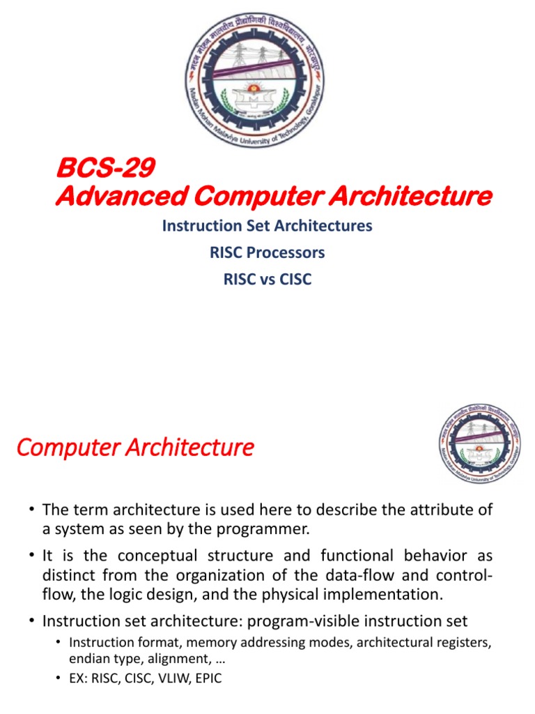BCS-29 Advanced Computer Architecture | PDF | Central Processing Unit ...